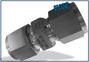 Straight Union Double Ferrule Compression Tube Fittings