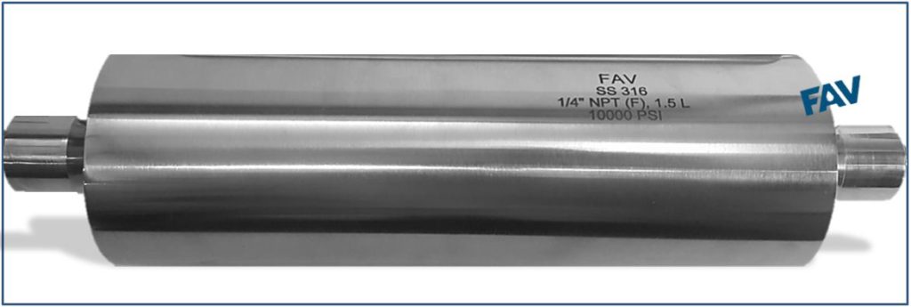 High Pressure Sampling Cylinder - FAV Fittings and Valves