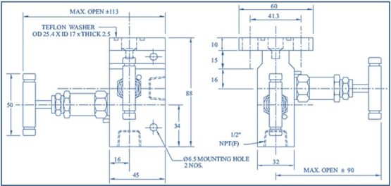 2 Way Manifold Valves - Block and Bleed Valves and Gauge Valves