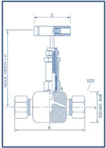 Needle Valve Compression Tube Double Ferrule and Nut