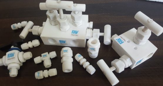 PTFE Manifold Valve 3 way and range of PTFE Instrumentation Valves