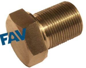 Brass Shoulder Plugs - FAV Fittings and Valves