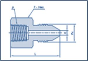 Adapter MP Male X Female NPT Threads from 10000 psi upto 60000 psi