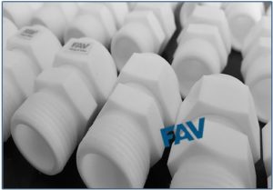 Male Connector PTFE - FAV Fittings and Valves