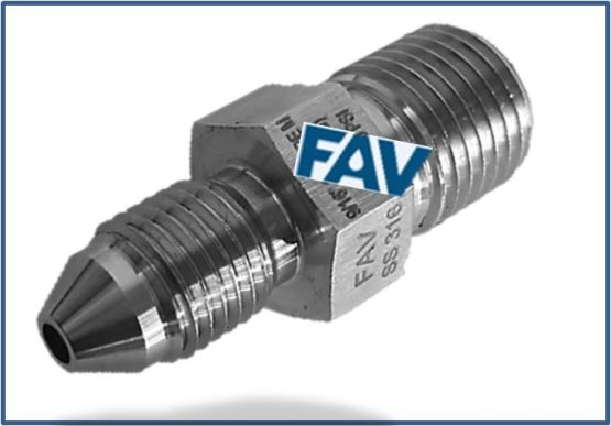 Medium Pressure MP Male to Male NPT Threads Adapter - FAV Fittings and ...
