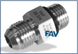 Adaptor JIC X O Ring & Washer Metric, BSP Parallel Thread