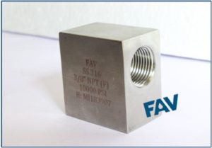 High Pressure Block Elbow,10000 psi , 700 Bars in NPT and BSP