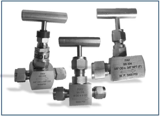 Needle Valve Compression Tube Double Ferrule - FAV Fittings and Valves