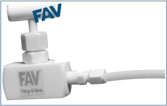 PTFE Needle Valves Manufacturer . Made completely from PTFE