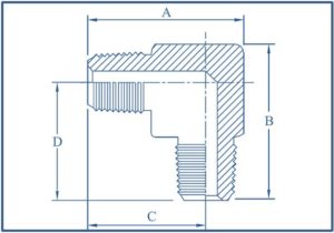 High Pressure Male Elbow, 10000 psi - FAV Fittings and Valves
