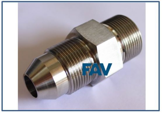 Adapter MP Male X Male NPT Thread - FAV Fittings and Valves