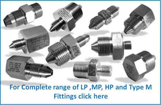 Autoclave, LP, MP, HP Pipe and Type M Fittings - FAV Fittings and Valves