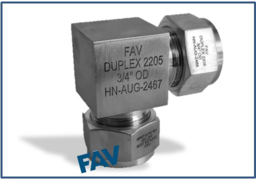 Super Duplex Elbow Union - FAV Fittings and Valves