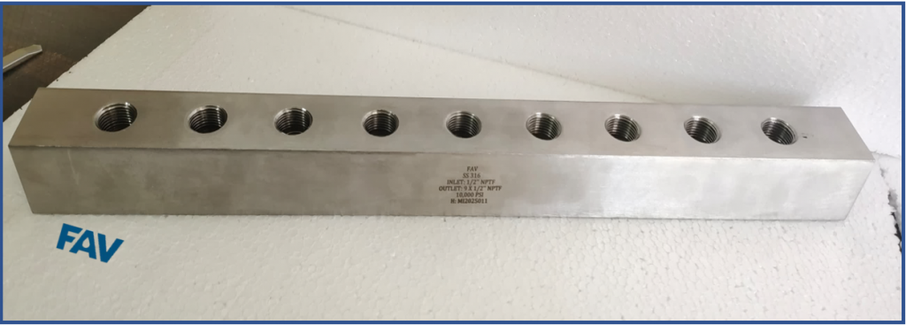 High Pressure Manifold Block - FAV Fittings and Valves