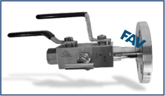 Double Block and Bleed Valve , Thread X Flange 2 X Ball Valve , 1 X ...